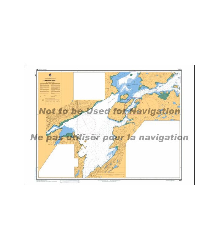 Canadian Nautical Charts Atlantic Region 5138 Sandwich Bay