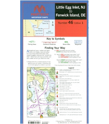 Little Egg Inlet, NJ to Fenwick Island, DE Waterproof Chart ...