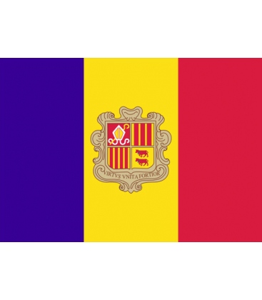 Andorra Courtesy Flag (Civil) 2x3 ft.