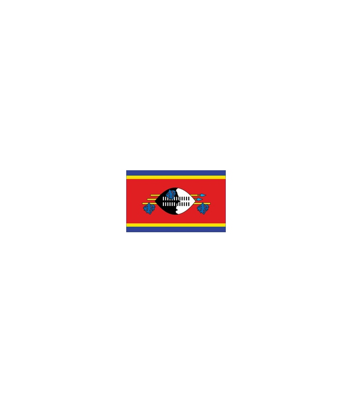 Swaziland Courtesy Flag 2x3 ft.