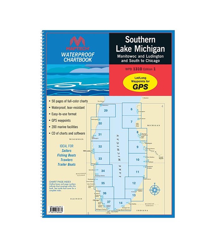 WPB Southern Lake Michigan, 1st Ed. - Richardson's Maptech