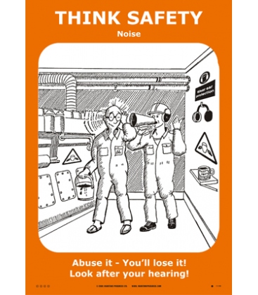 Safety & Training Posters 1111 Poster, Noise awareness