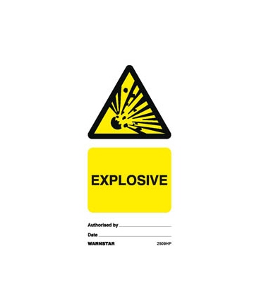 Temporary Tie Tags (White, rigid PVC) Tie tag, Explosive - Pack of 10 ...