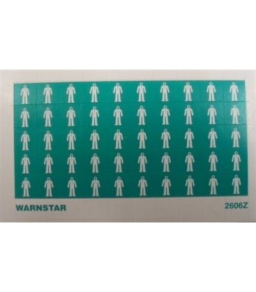 2606 Immersion suit pictos - sheet of 50, self-adhesive gloss paper