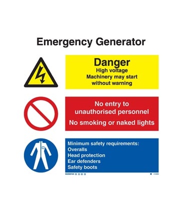 Combination Signs (White, rigid PVC) Forecastle space combination sign ...