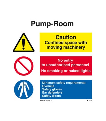 Combination Signs (White, rigid PVC) Refrigerated space combination ...