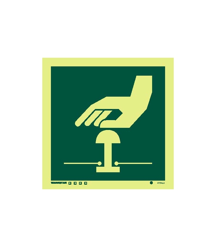 4154 Maritime Progress Emergency stop symbol (green)