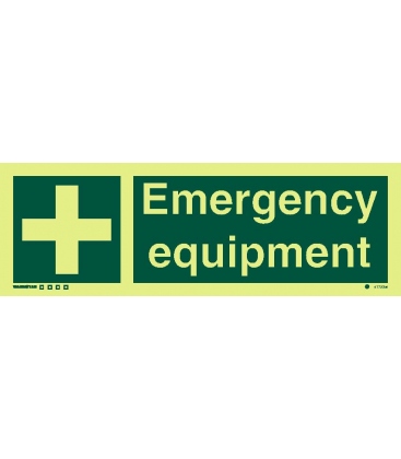 Safety Signs (Photoluminescent, rigid PVC) Emergency equipment (4173GMPR)