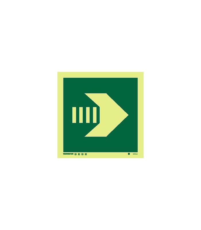 Direction Signs (Photoluminescent, rigid PVC) Horizontal/vertical arrow ...