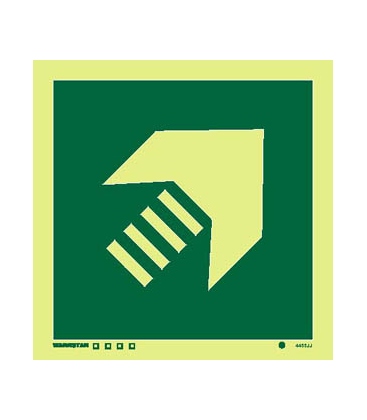 Direction Signs (Photoluminescent, rigid PVC) Diagonal arrow ...