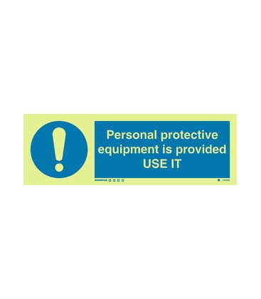 Mandatory Signs (Photoluminescent, rigid PVC) Personal protective ...