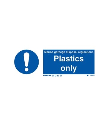 Departmental Signs Galley (White, self-adhesive vinyl) Marine garbage ...