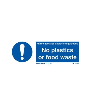 Departmental Signs Galley (White, self-adhesive vinyl) Marine garbage ...