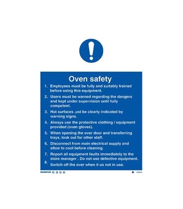 Departmental Signs Galley Oven safety (5766LKWR)