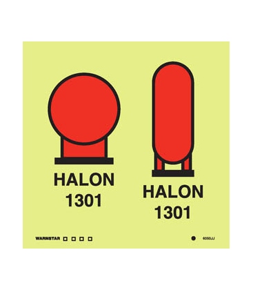 6050 Halon 1301 bottles in a protected area Size 150 X 150mm