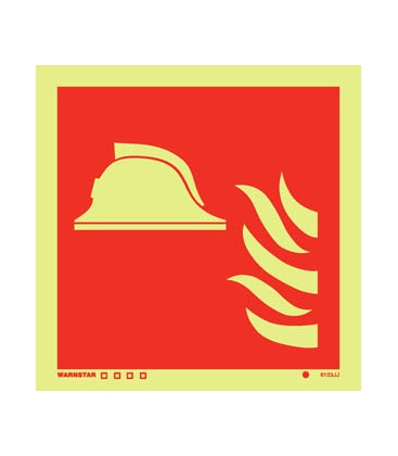 Fire Equipment Signs (Photoluminescent, rigid PVC) Fire point symbol ...