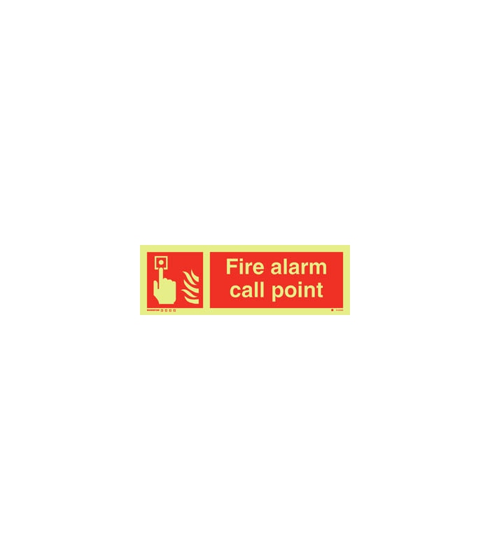 Fire Equipment Signs (Photoluminescent, rigid PVC) Fire alarm call ...