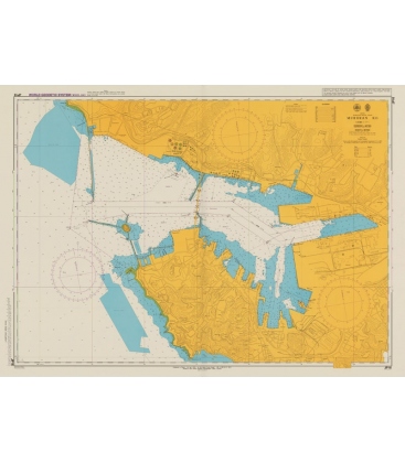 British Admiralty Japanese Nautical Chart 16 Muroran Ko