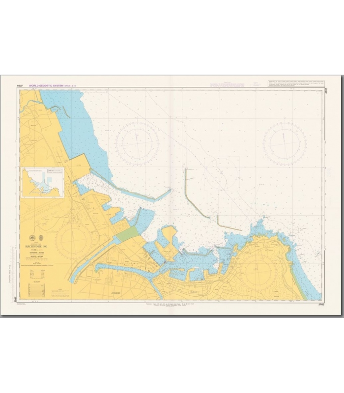 British Admiralty Japanese Nautical Chart JP65 Hachinohe Ko