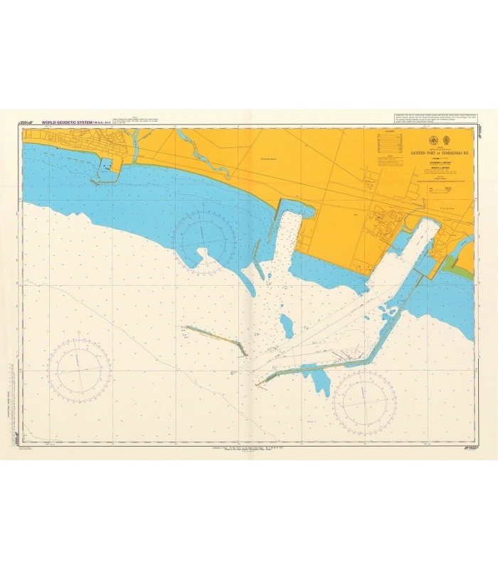 British Admiralty Japanese Nautical Chart JP1033B Eastern Part of ...