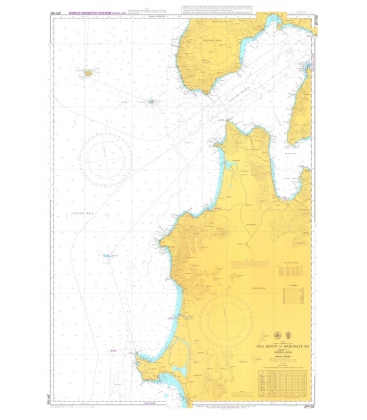 British Admiralty Japanese Nautical Chart 1195 Oga Hanto to Hakodate Ko