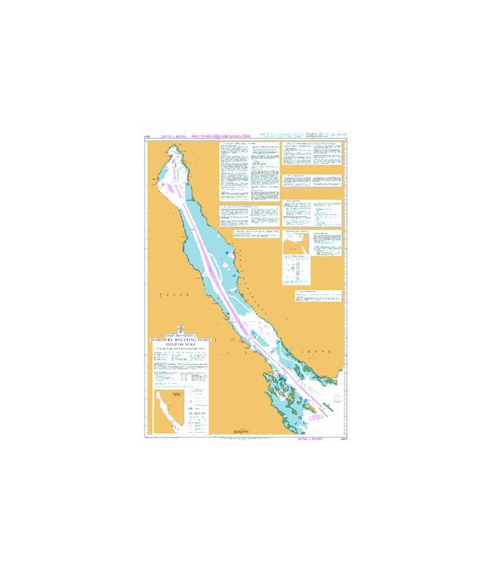 British Admiralty Nautical Chart 5501 Mariners' Routeing Guide - Gulf ...
