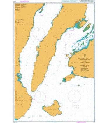 British Admiralty Nautical Chart 4473 Southern Part of Tanon Strait and ...