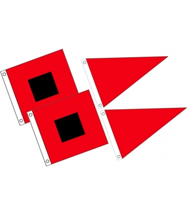 U.S. Storm Signal Flags (Hurricane & Gale)