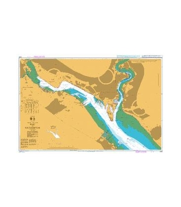 British Admiralty Nautical Chart 2041 Port of Southampton