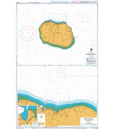 British Admiralty New Zealand Nautical Chart NZ9558 Rarotonga