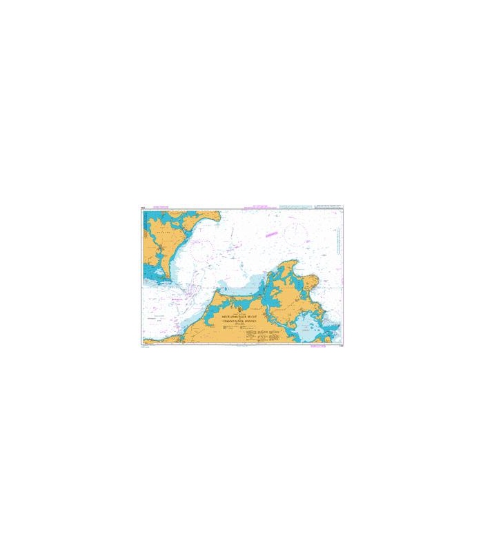 British Admiralty Nautical Chart 2945 Waters between Rügen and Mon