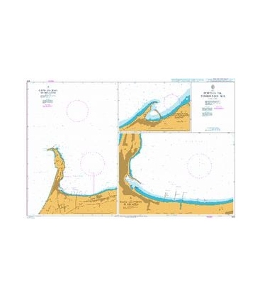 British Admiralty Nautical Chart 805 Ports in the Tyrrhenian Sea