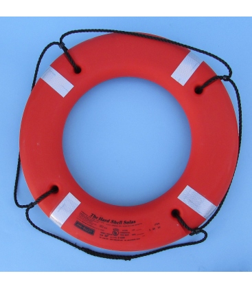 Jim Buoy - Hard Shell Ring Buoy - Solas Grade 30" Orange
