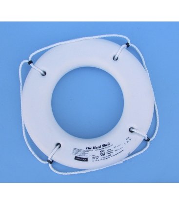 Jim Buoy - Hard Shell Ring Buoy - 24", White