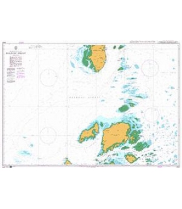 British Admiralty Nautical Chart 4464 Balabac Strait