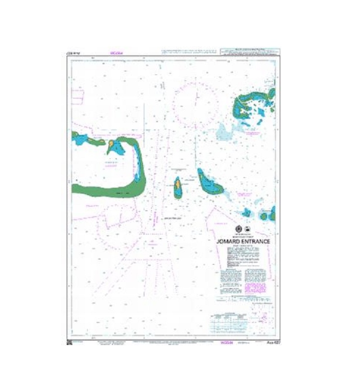 British Admiralty Chart AUS627 Jomard Entrance