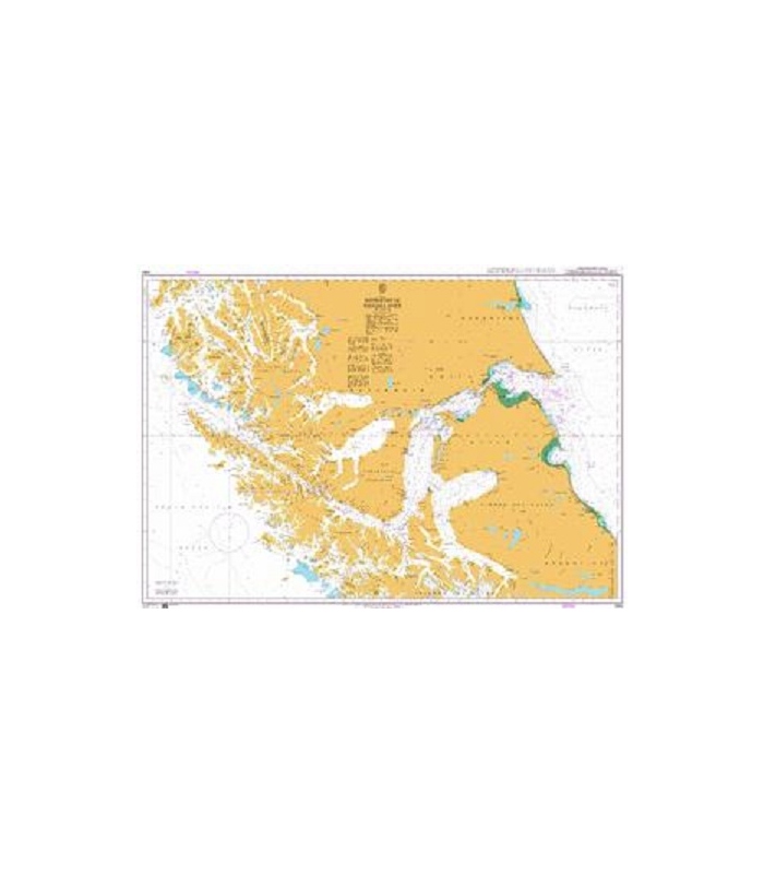 British Admiralty Nautical Chart 3006 Estrecho de Magallanes