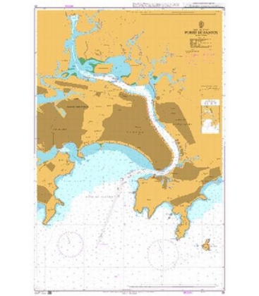British Admiralty Nautical Chart 29 Porto de Santos