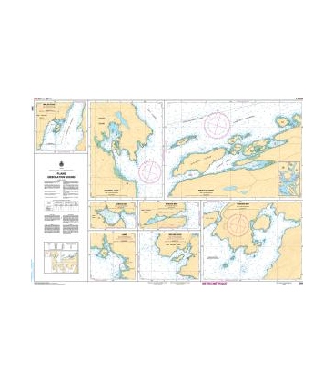 Canadian Nautical Chart 3554 Plans Desolation Sound