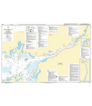 British Admiralty Nautical Chart 8085 Port Approach Guide Goteborg
