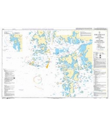 British Admiralty Nautical Chart 8086 Port Approach Guide Approaches To ...