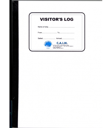 C.A.I.M. Visitors Log Book