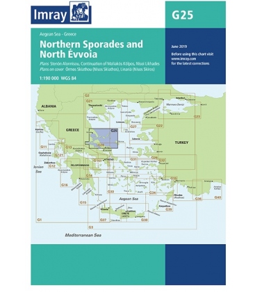Imray Chart G25: Northern Sporades and North Évvoia, 2019 Edition