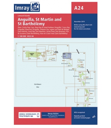 Imray Chart A24: Anguilla, St Martin and St Barthélémy