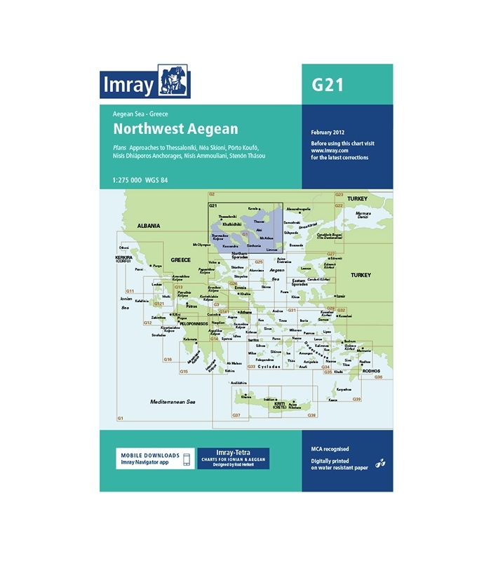 Imray Chart G21: Northwest Aegean