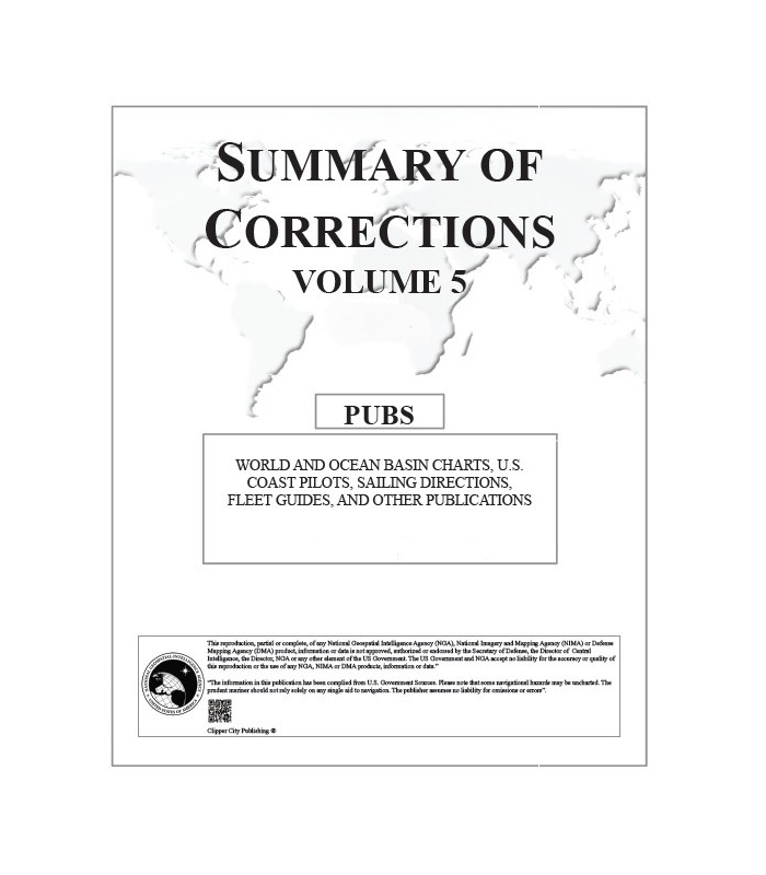 Summary of Corrections: Volume 5 - World and Ocean Basin Charts, US...