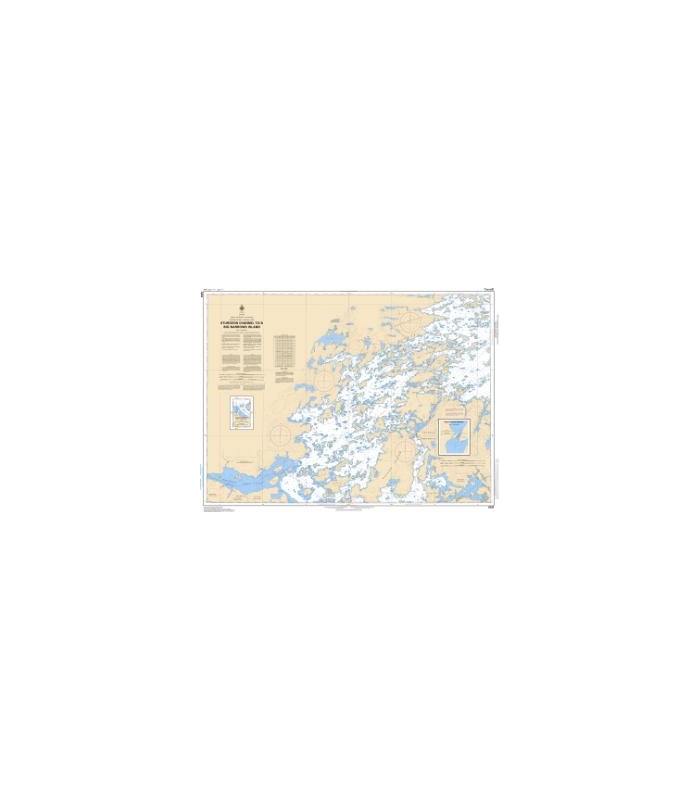 Canadian Nautical Chart 6216 Sturgeon Channel to-a Big Narrows Island