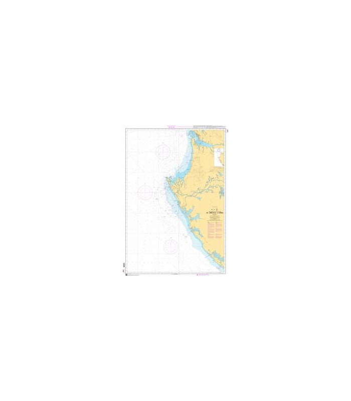OceanGrafix French (SHOM) Nautical Chart 7257 De Libreville à Gamba