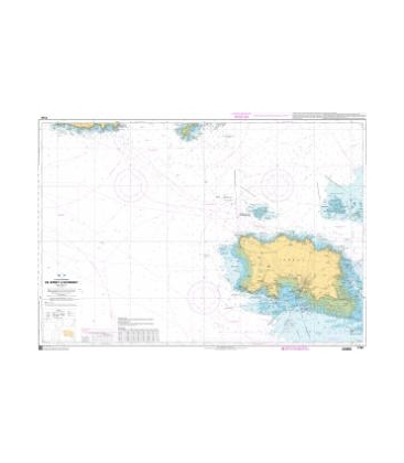OceanGrafix French (SHOM) Nautical Chart 7160 De Jersey à Guernsey
