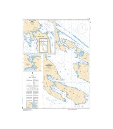 Canadian Nautical Charts Pacific Region 3477 Plans - Gulf Islands